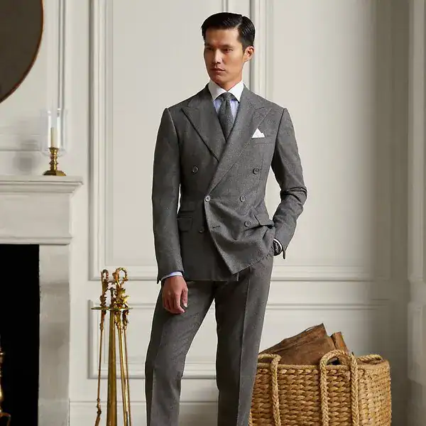 Ralph Lauren Kent Wool Flannel Suit In Medium Grey - 30% Off